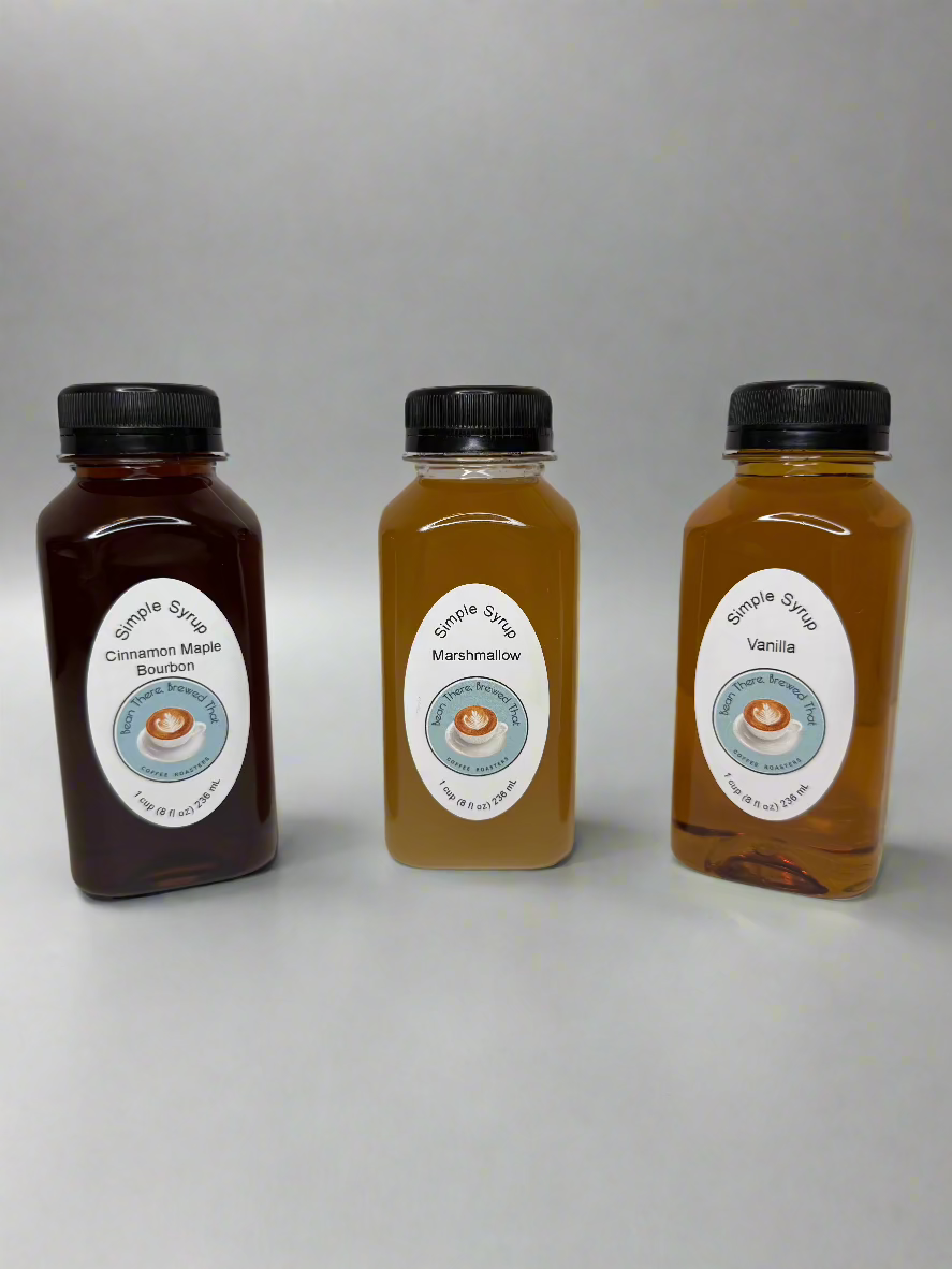 Sample Trio - Coffee Simple Syrups - Three 8oz Bottles – Bean There ...
